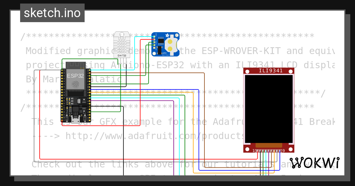 Hiển Thị Nhiệt độ độ ẩm Chưa Design Wokwi Esp32 Stm32 Arduino Simulator 9217