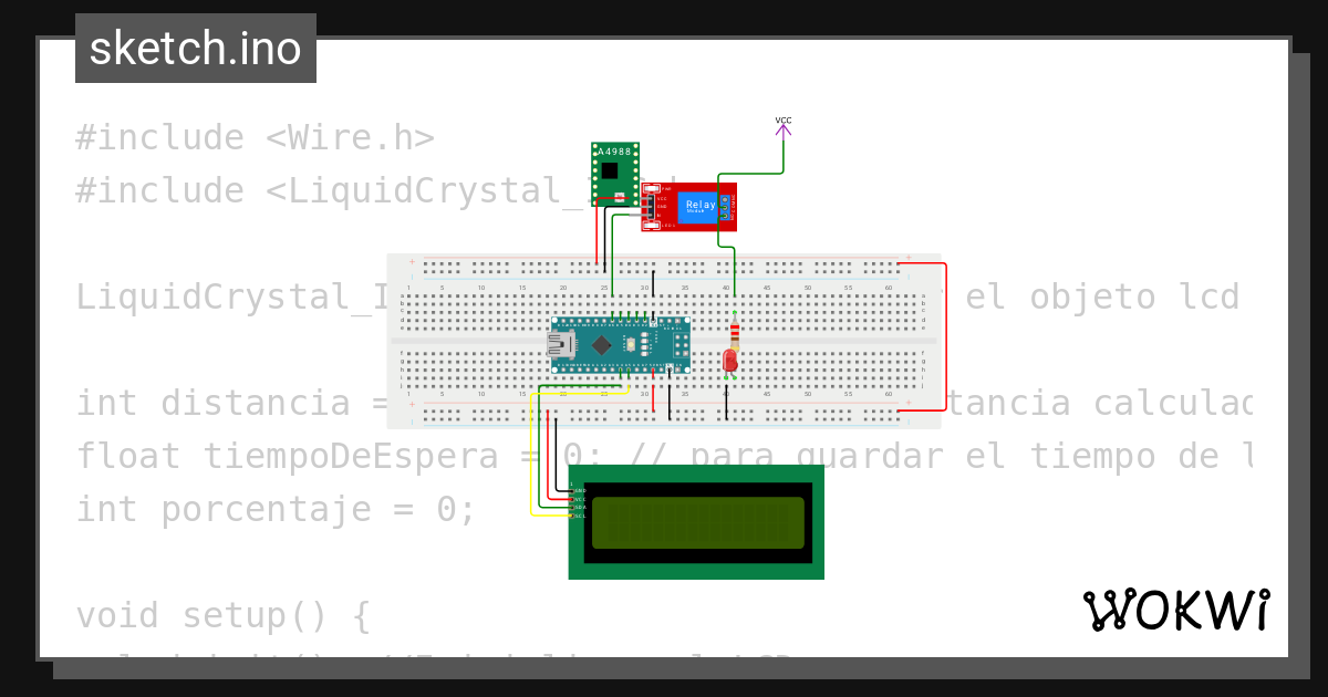 Relevador Y Lcd I2c Con Arduino Nano Wokwi Esp32 Stm32 Arduino 8251