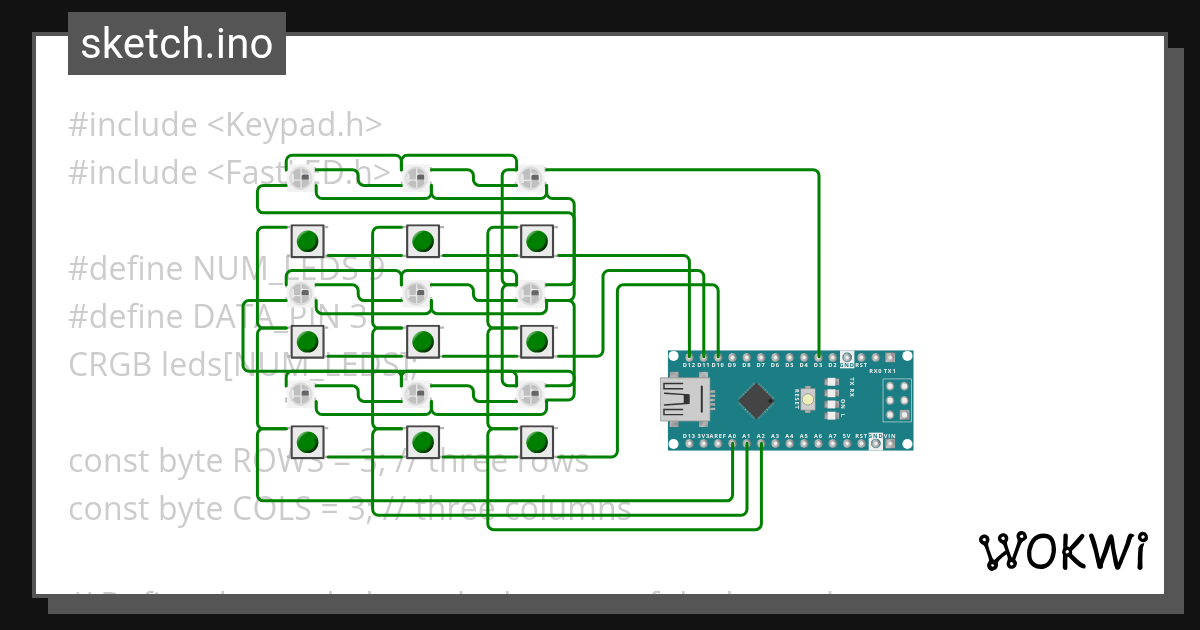 keyboard - Wokwi ESP32, STM32, Arduino Simulator