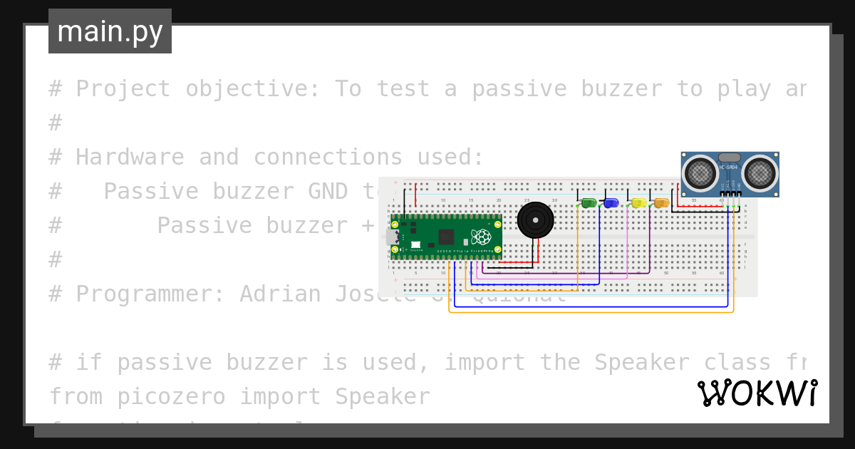 Raspberry Pi Pico Passive Buzzer Picozero Copy Wokwi Esp32 Stm32 9774