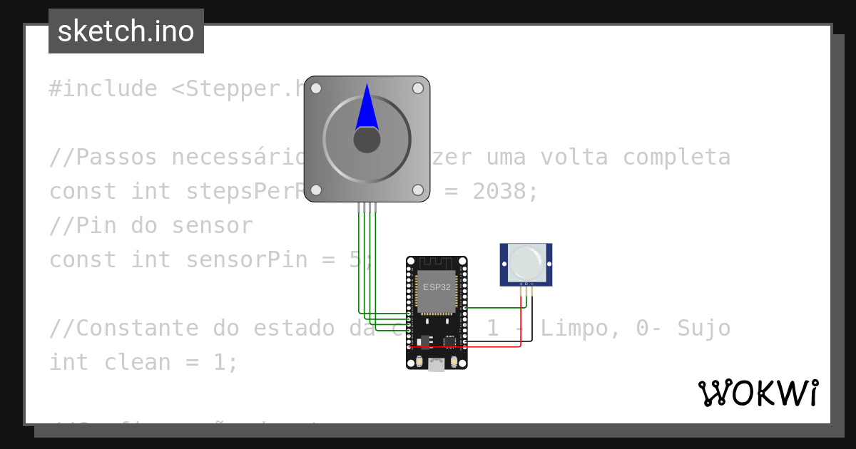 Stepper Motor Esp32 Sensor Wokwi Esp32 Stm32 Arduino Simulator 8579