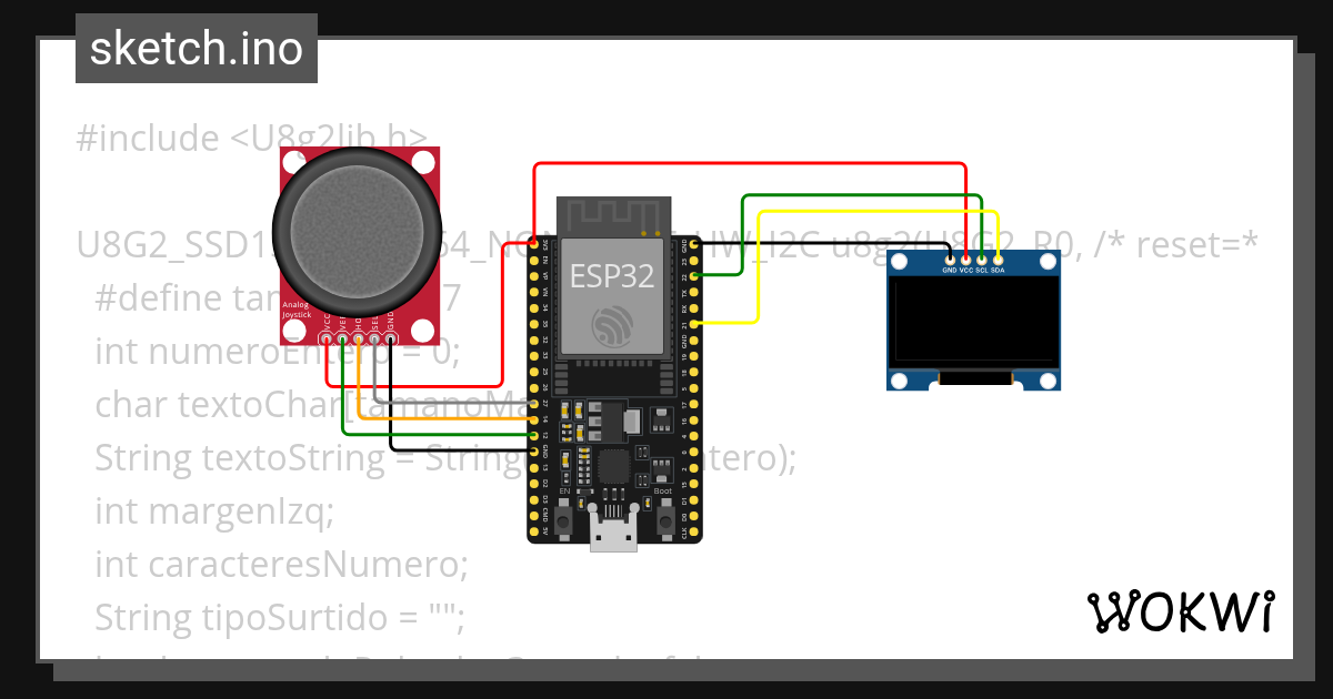 Surt_1 V3 Con Joystick - Wokwi ESP32, STM32, Arduino Simulator