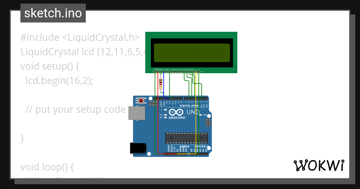 LCD - Wokwi ESP32, STM32, Arduino Simulator