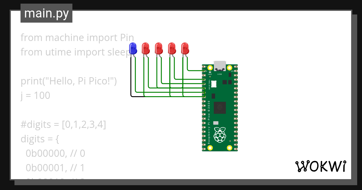 Blink With Micropython Wokwi Esp32 Stm32 Arduino Simulator 3688