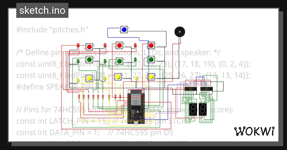 tablero 2 - Wokwi ESP32, STM32, Arduino Simulator