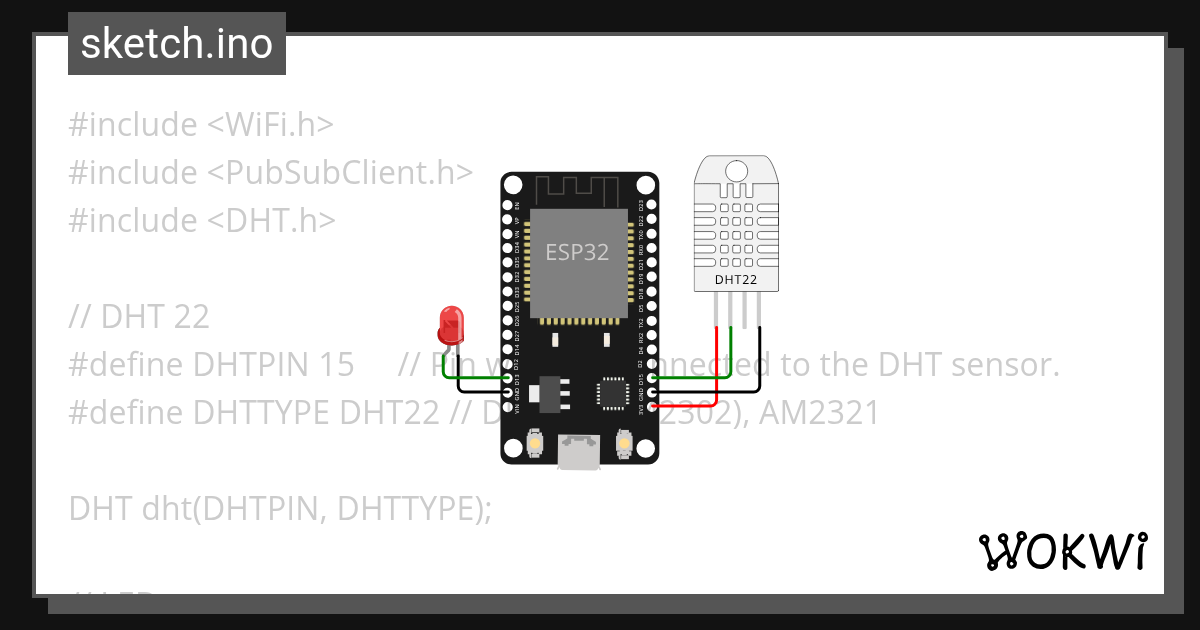 Sister Tekkom 22 MQTT - Wokwi ESP32, STM32, Arduino Simulator