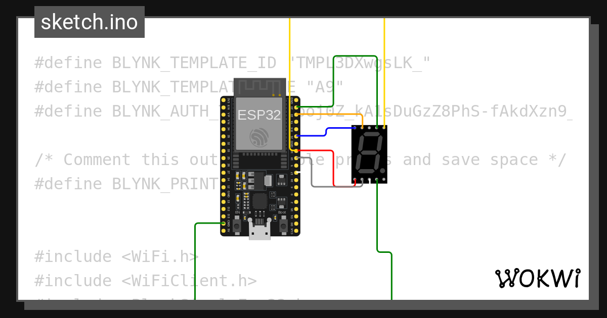 Seven Segment Led Input Control Via Cloud Wokwi Esp32 Stm32 Arduino 2422