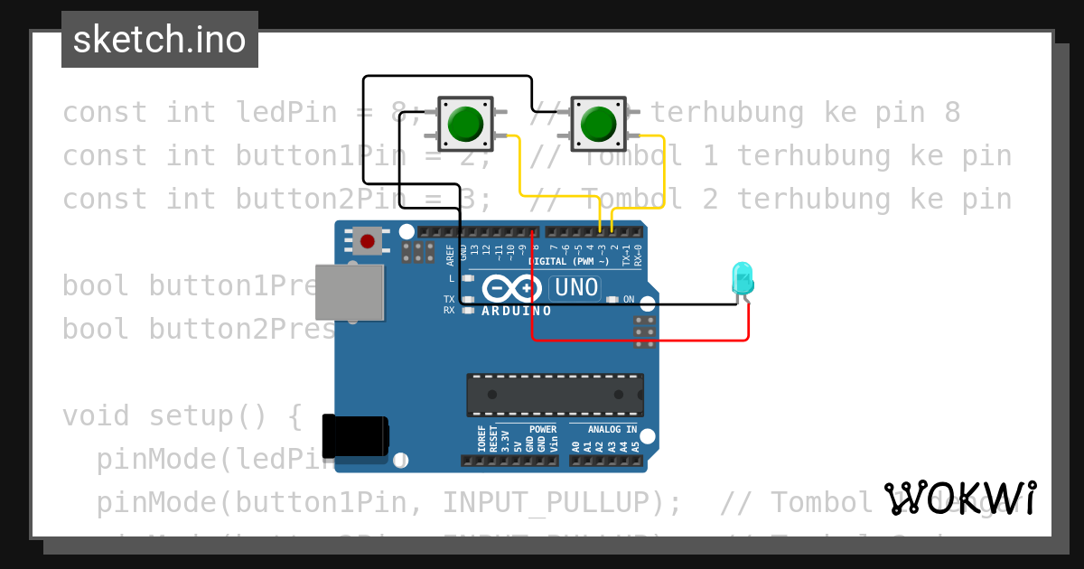 Sistemkendali Ledbutton Wokwi Esp32 Stm32 Arduino Simulator 5927