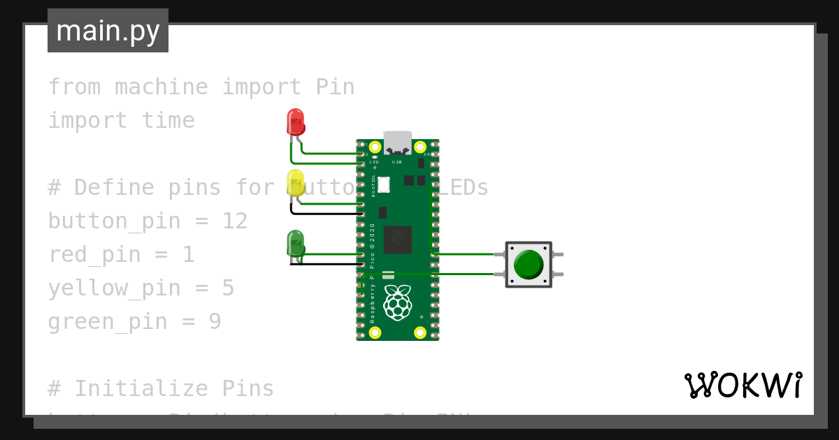 Traffic Light Rpp Wokwi Esp32 Stm32 Arduino Simulator 6417