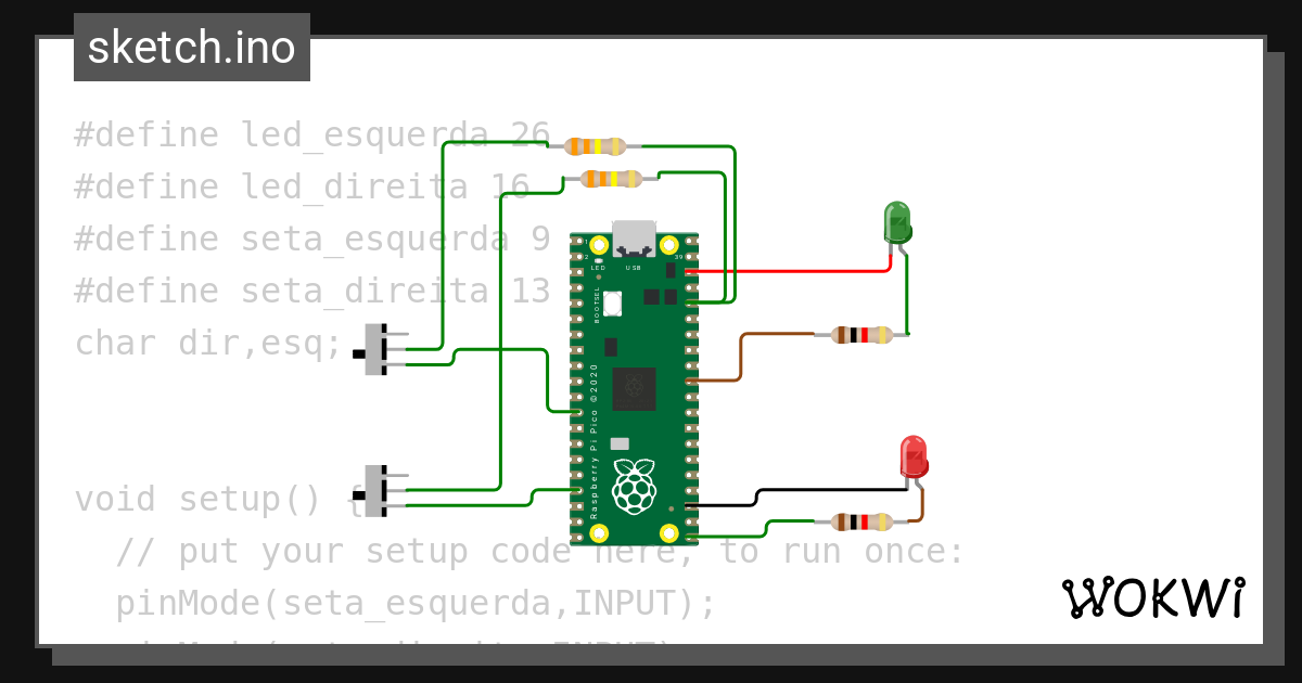 Chave De Seta Automotivo Ltp Wokwi Esp32 Stm32 Arduino Simulator 3637