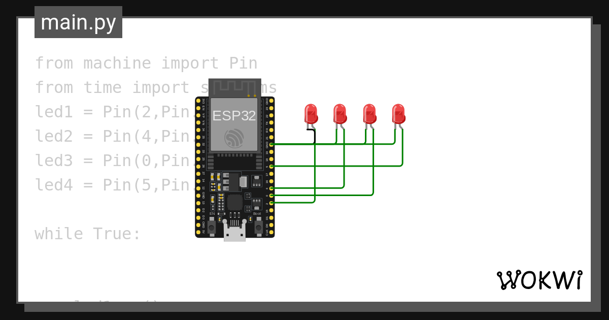 Led Blinkpy Wokwi Esp32 Stm32 Arduino Simulator