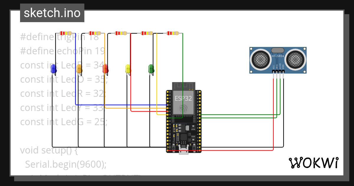 EX.2 - Wokwi ESP32, STM32, Arduino Simulator