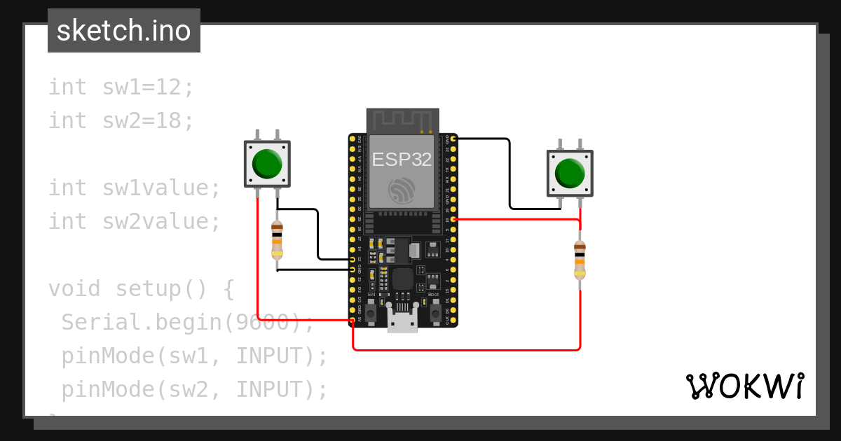 การต่อวงจร Wokwi Esp32 Stm32 Arduino Simulator