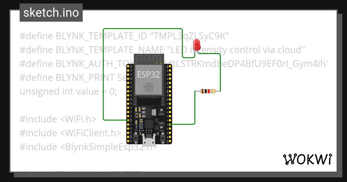 LED intensity - Wokwi ESP32, STM32, Arduino Simulator LED intensity - Wokwi ESP32, STM32, Arduino Simulator