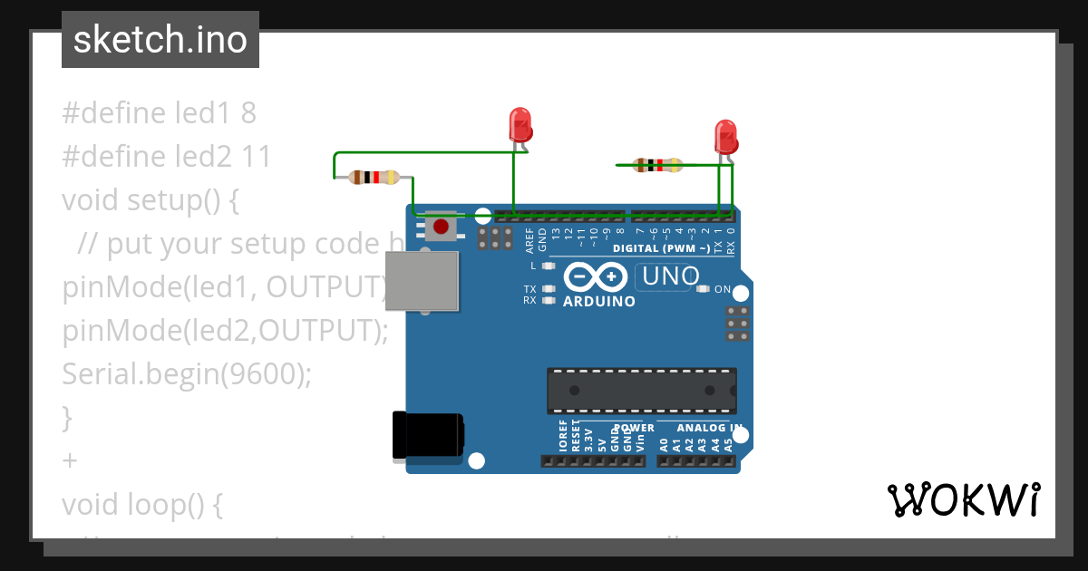 fade in fade out - Wokwi ESP32, STM32, Arduino Simulator