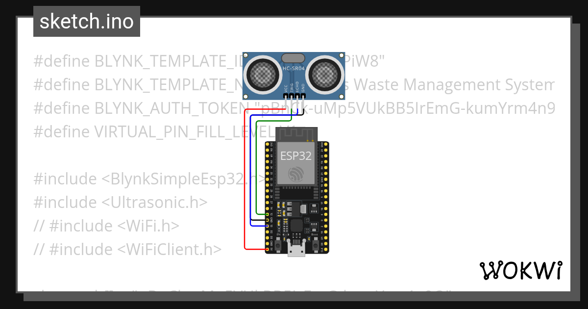 Waste Management - Vishal - Wokwi ESP32, STM32, Arduino Simulator