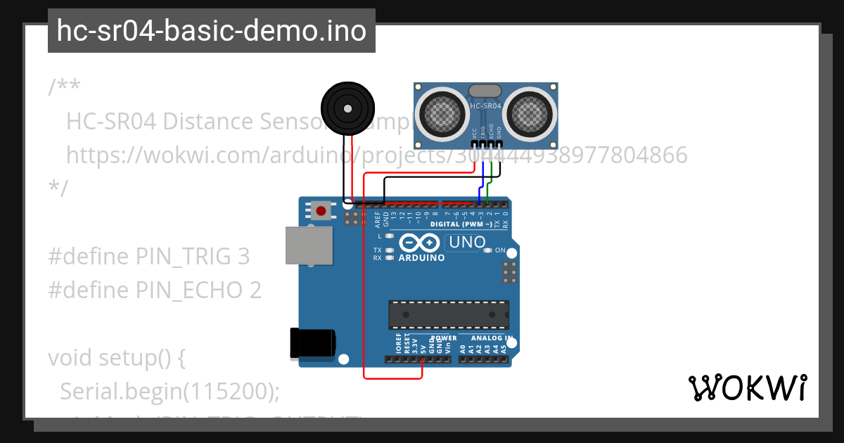 ultrasonik - Wokwi ESP32, STM32, Arduino Simulator