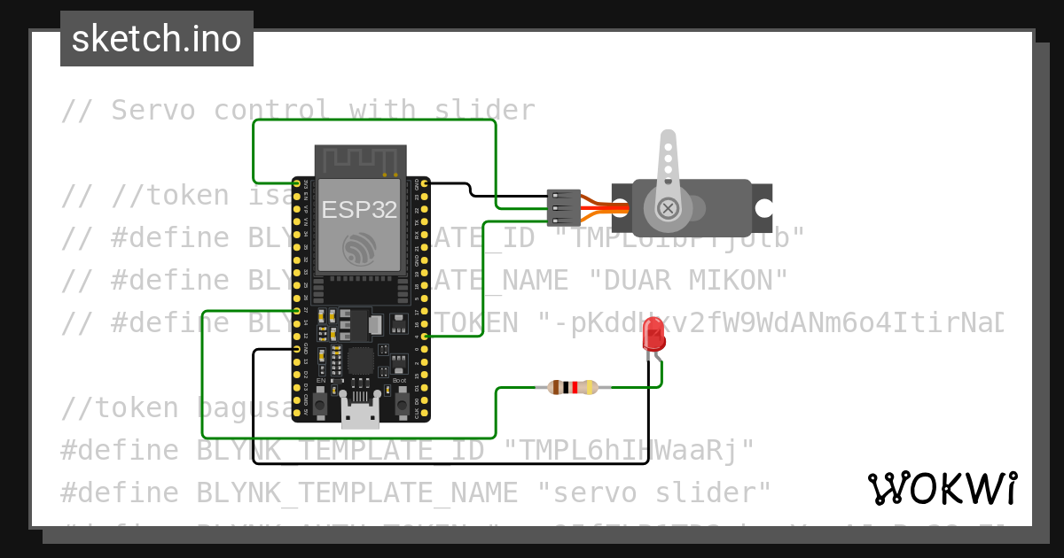 Servo Slider Wokwi Esp32 Stm32 Arduino Simulator 6515