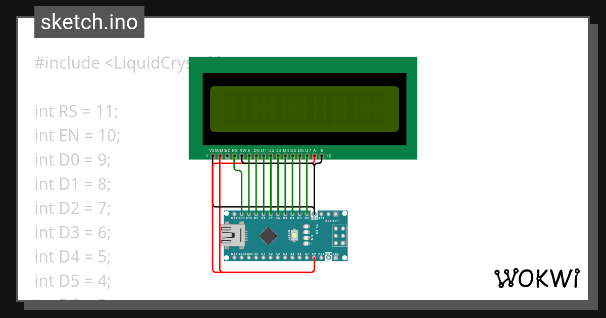Lcd 16x2 Wokwi Esp32 Stm32 Arduino Simulator 2135