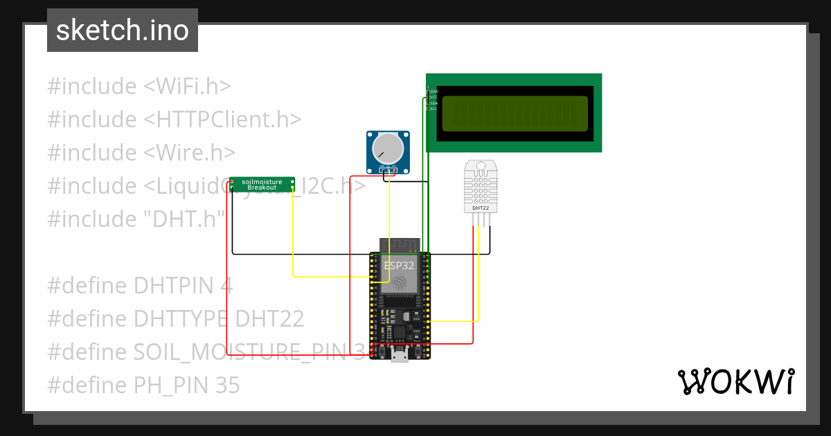 Soil Monitoring With IOT Copy - Wokwi ESP32, STM32, Arduino Simulator