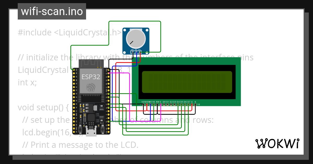 lcd - Wokwi ESP32, STM32, Arduino Simulator