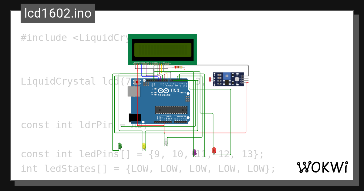 Led Lampa 5ta Wokwi Esp32 Stm32 Arduino Simulator