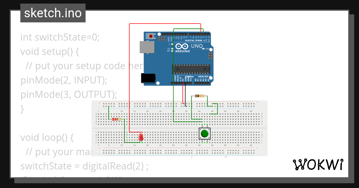 Pushbutton Wokwi Esp32 Stm32 Arduino Simulator