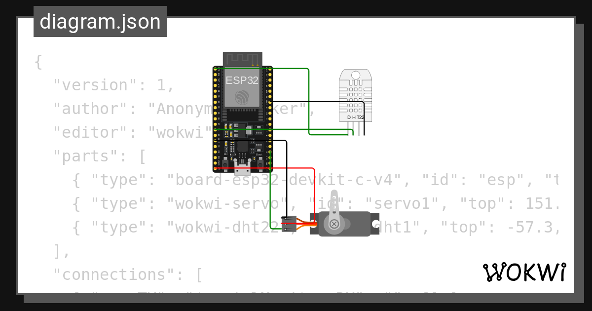 Servo Hum Wokwi Esp32 Stm32 Arduino Simulator