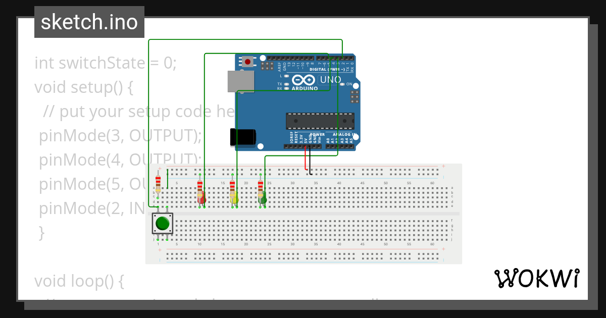 Semafor - Wokwi ESP32, STM32, Arduino Simulator