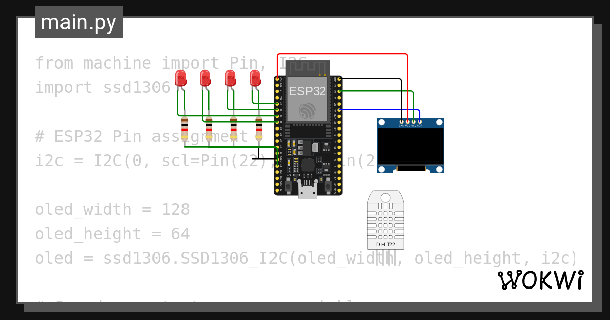 Esp32 Micropython Ssd1306 Copy Wokwi Esp32 Stm32 Arduino Simulator