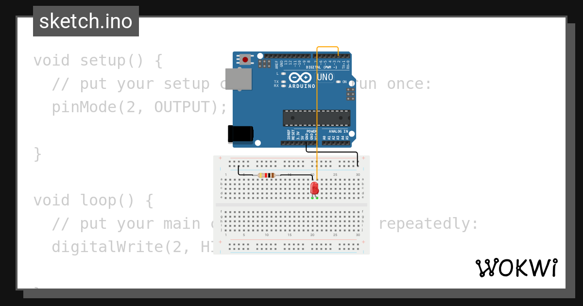 Led Dioda Wokwi Esp32 Stm32 Arduino Simulator 7573