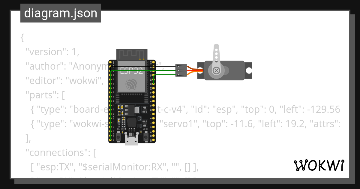 Servo.py - Wokwi ESP32, STM32, Arduino Simulator