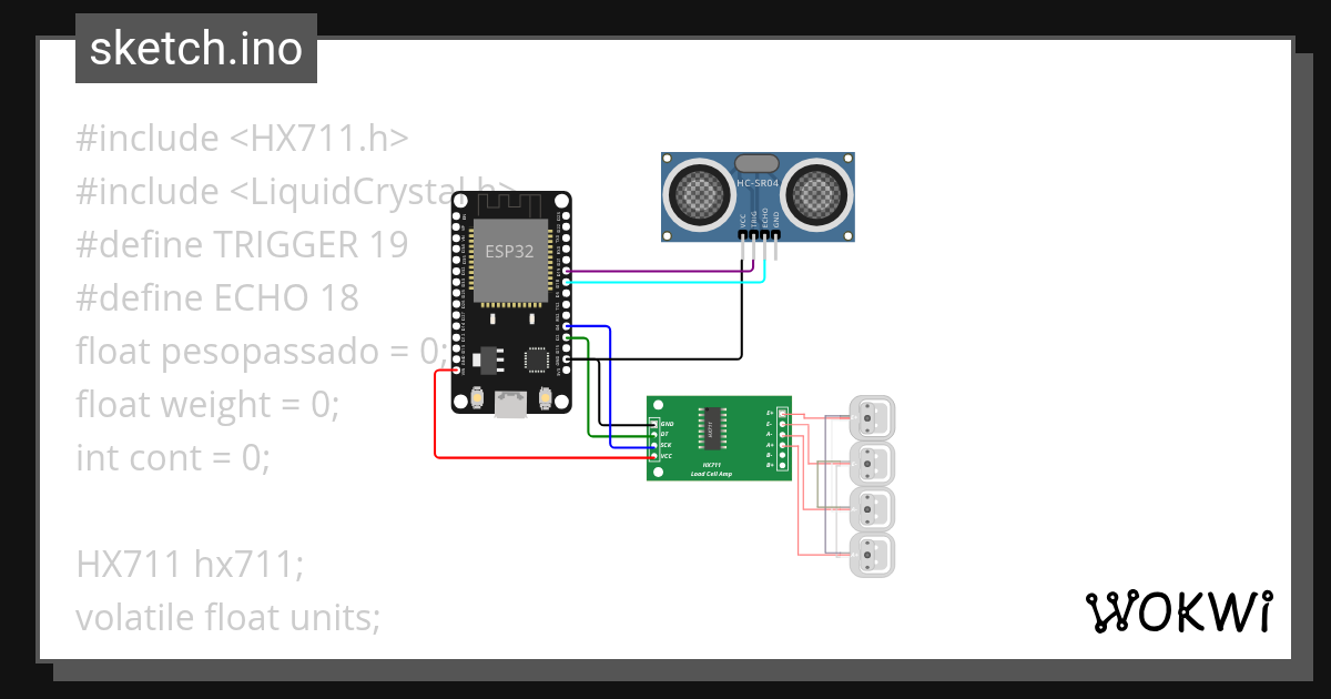 Célula De Carga Com Lcd Copy 2 Wokwi Esp32 Stm32 Arduino Simulator 4422