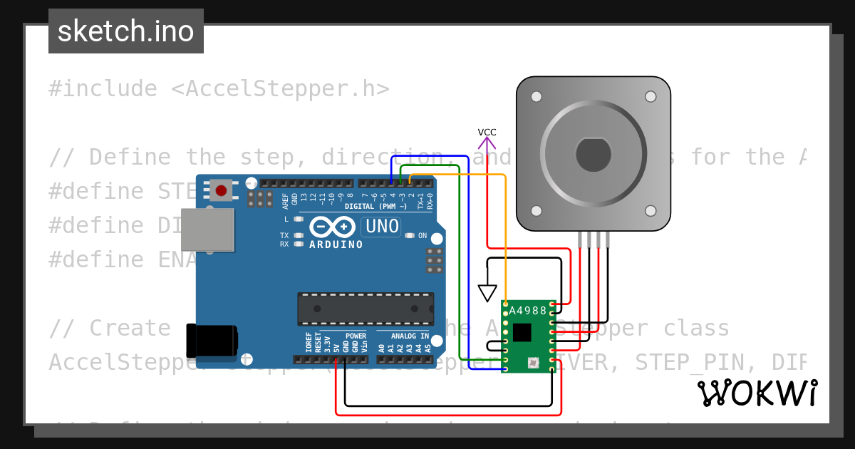 Step Motor 11 To 200 Hz Wokwi Esp32 Stm32 Arduino Simulator