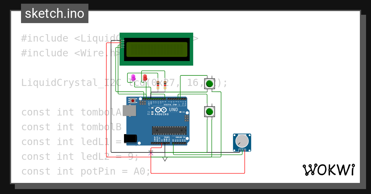 Sensor Suhu Dengan Led Wokwi Esp32 Stm32 Arduino Simulator