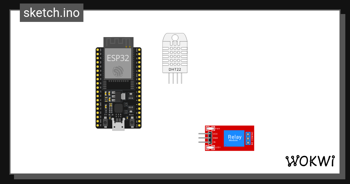 Suhu Dan Relay Wokwi Esp32 Stm32 Arduino Simulator 8835