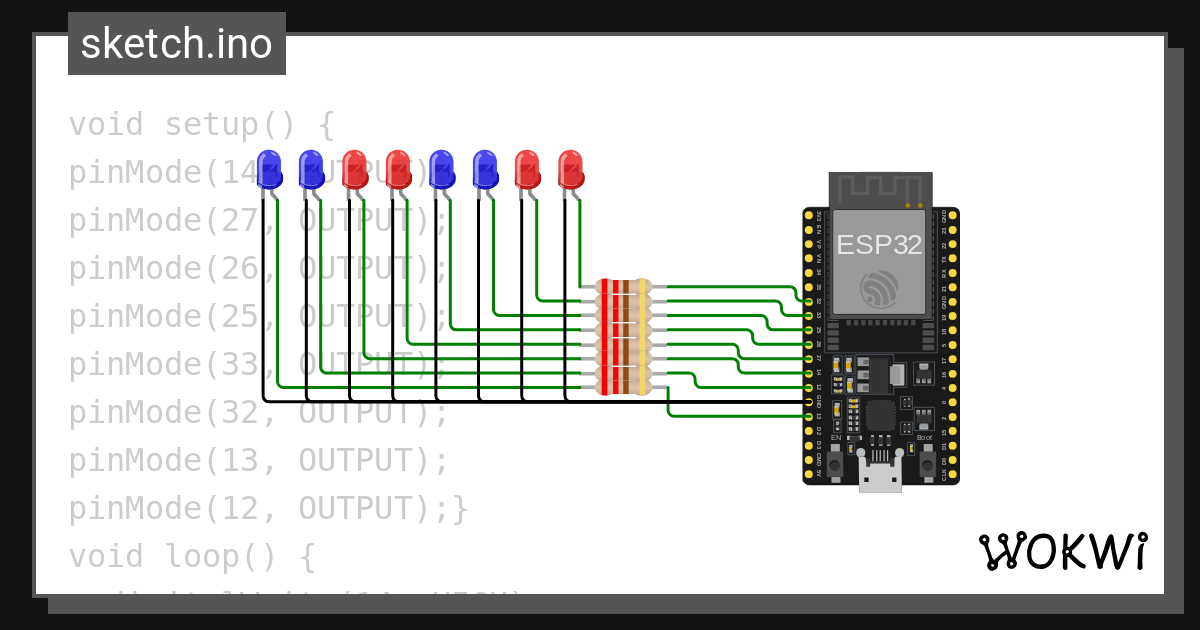 โอมสุดหล่อ Wokwi Esp32 Stm32 Arduino Simulator