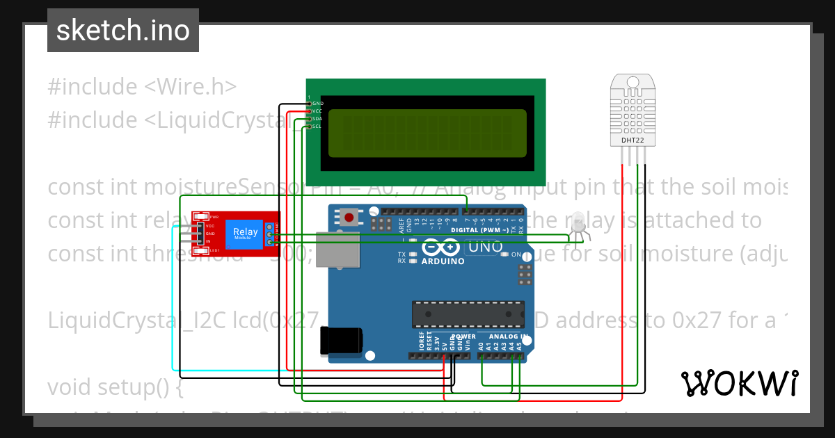 moisture project - Wokwi ESP32, STM32, Arduino Simulator