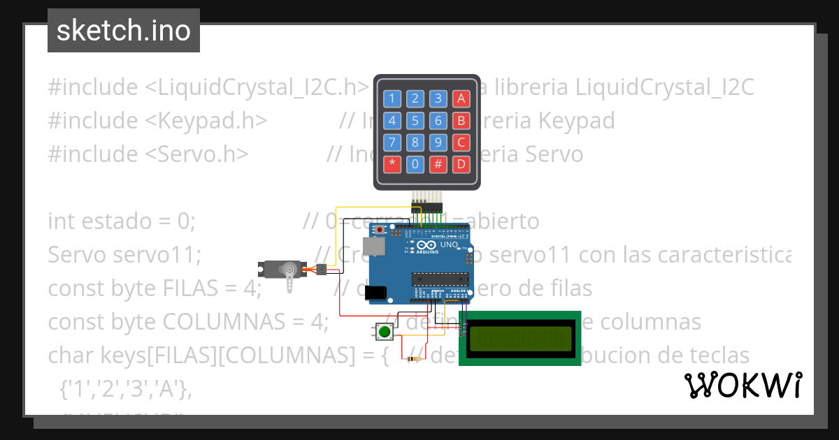 Caja fuerte U6 PROYECTO - Wokwi ESP32, STM32, Arduino Simulator