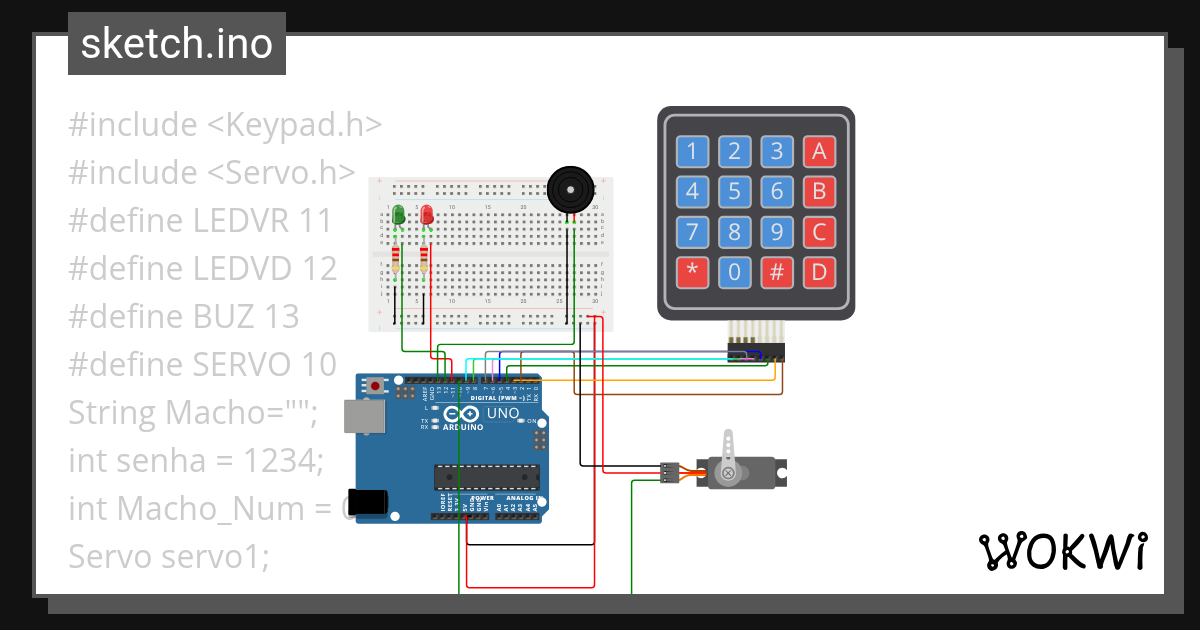 cofre - Wokwi ESP32, STM32, Arduino Simulator