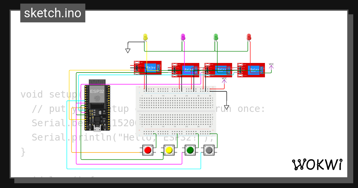 Smart Traffic Wokwi Esp32 Stm32 Arduino Simulator 6241