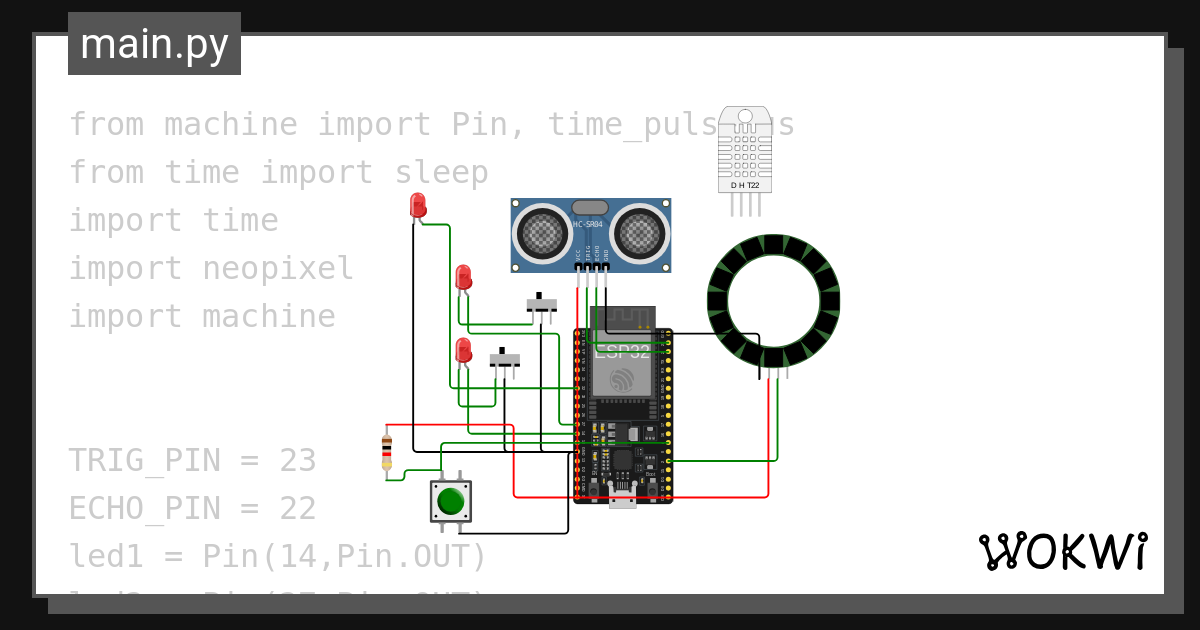 Coche Copy 2 Wokwi Esp32 Stm32 Arduino Simulator