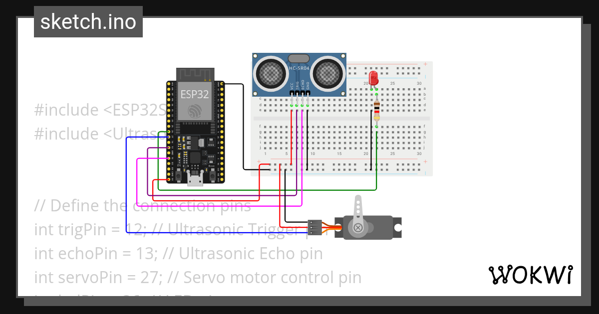 semart garage - Wokwi ESP32, STM32, Arduino Simulator
