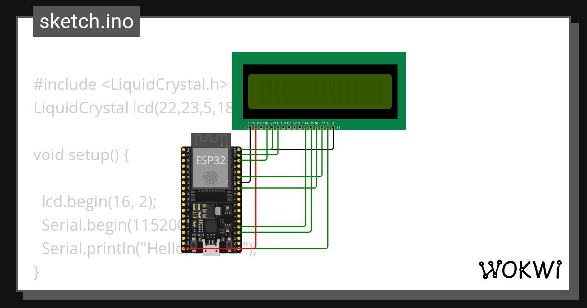Hola - Wokwi ESP32, STM32, Arduino Simulator Hola - Wokwi ESP32, STM32, Arduino Simulator