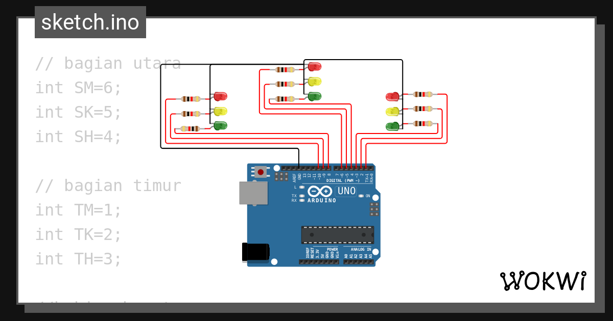 Trafic Light Desy Angraeni Wr Wokwi Esp32 Stm32 Arduino Simulator