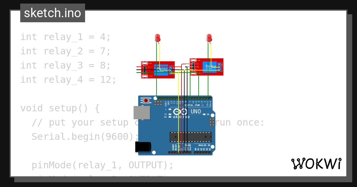 Usingrelay Project3 Wokwi Esp32 Stm32 Arduino Simulator 