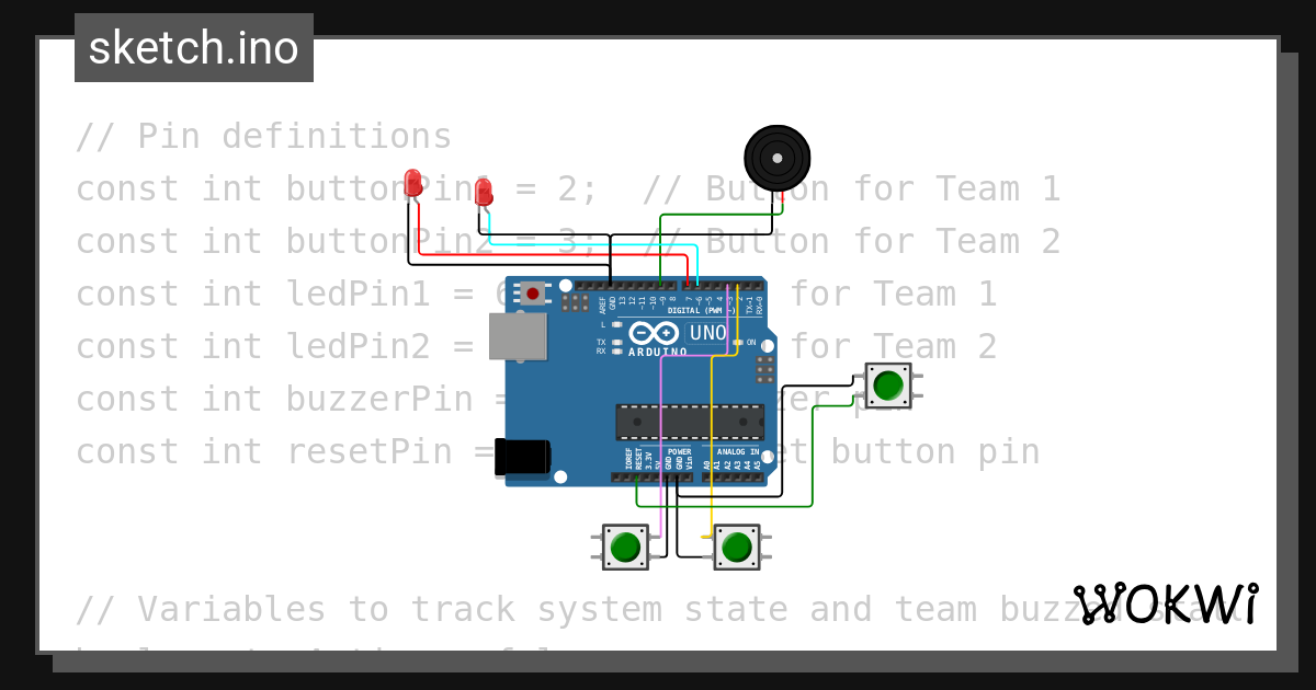Jishnu Quiz Buzzer Copy2 Copy Wokwi Esp32 Stm32 Arduino Simulator