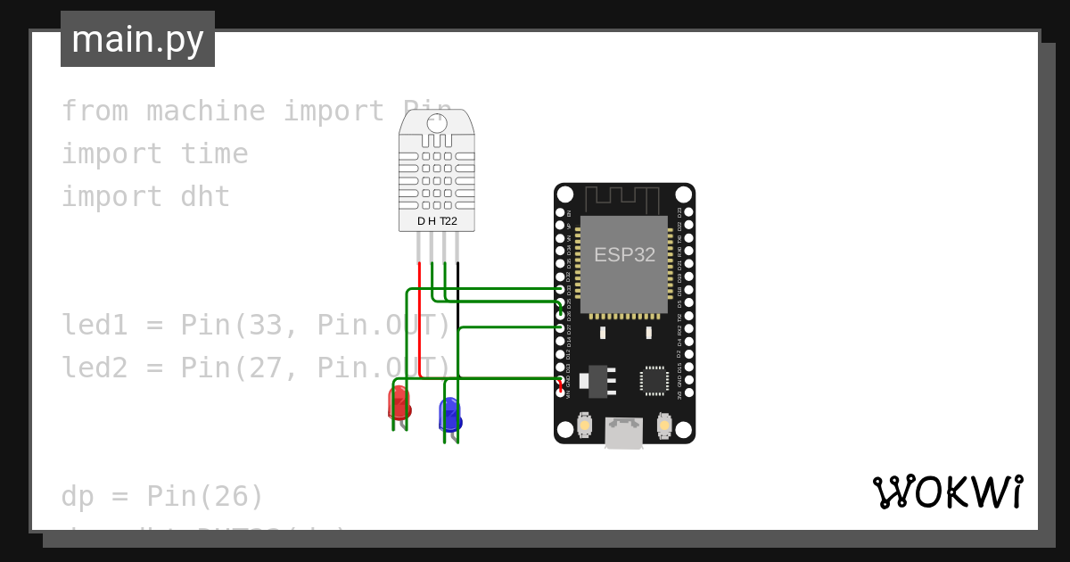 Micropython Blink Esp32 Copp Tempraturehumidity Wokwi Esp32 Stm32 6670