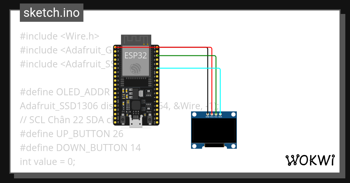 vd manhinhled - Wokwi ESP32, STM32, Arduino Simulator