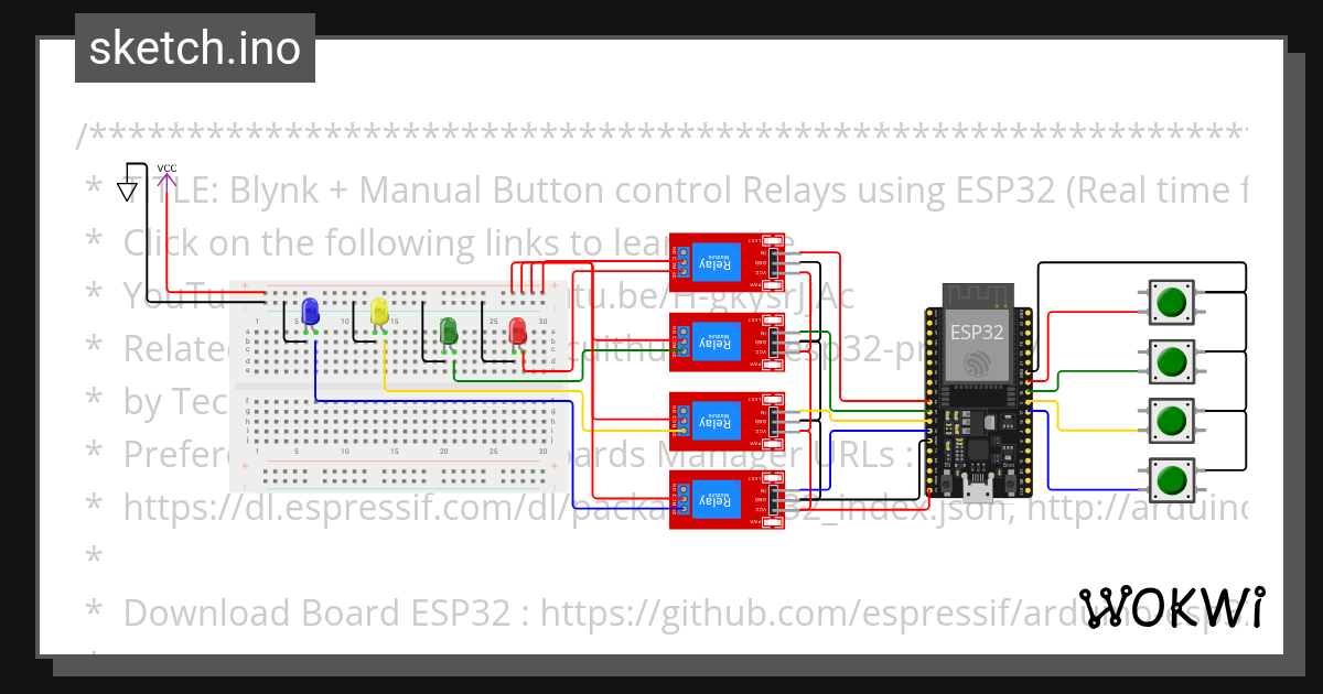 RELAY ON OFF Ahmad Fadhillah Akbar - Wokwi ESP32, STM32, Arduino Simulator